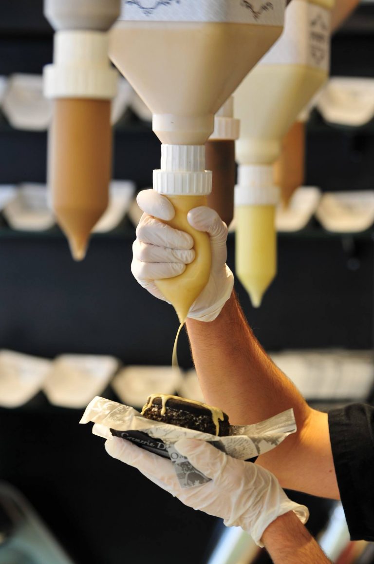 Liquid Dispenser for sauce, soap and liquids - Hanging Gravity Fed System